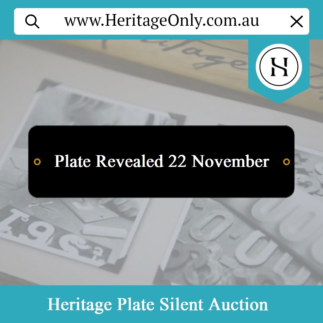 Silent Auction Plate Revealed - Heritage Only